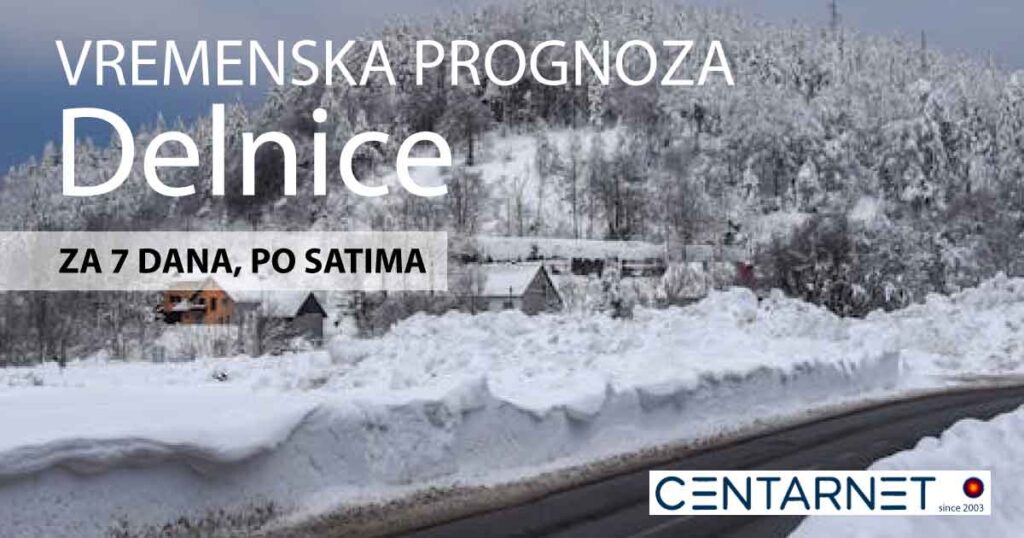 Vremenska prognoza za Delnice, 7 dana po satima